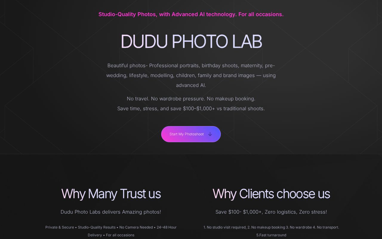 Dudu Photo Lab — Portrait Photography & Photo Shoots.